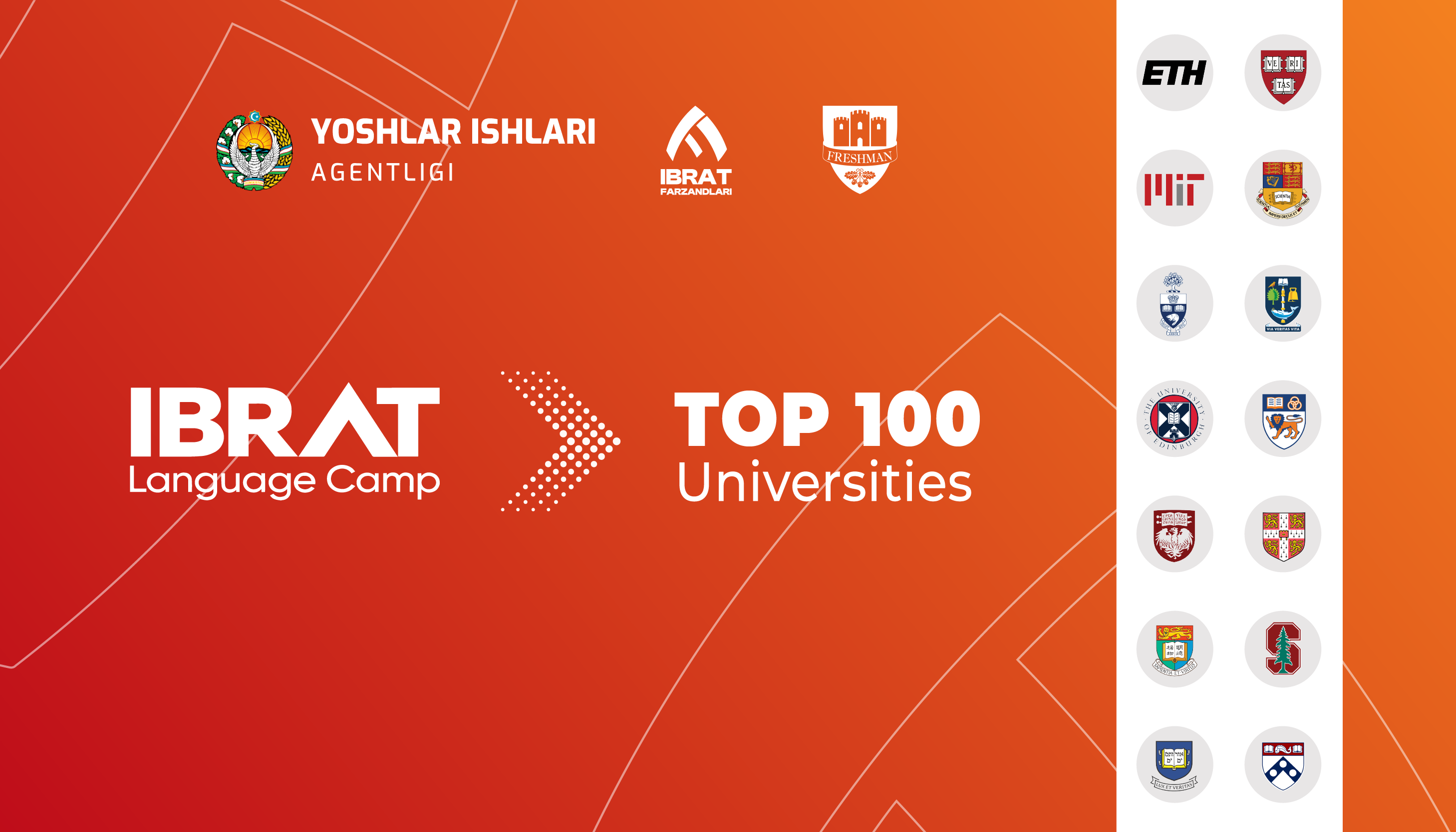 TOP-100 universitetlariga kirish istagidagi isteʼdodli yoshlar uchun 1 haftalik bepul Ibrat ...